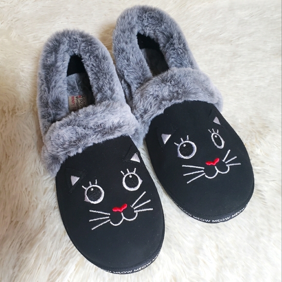 BOBS from Skechers | Shoes | Bobs By Skechers Meow Cat Slippers | Poshmark